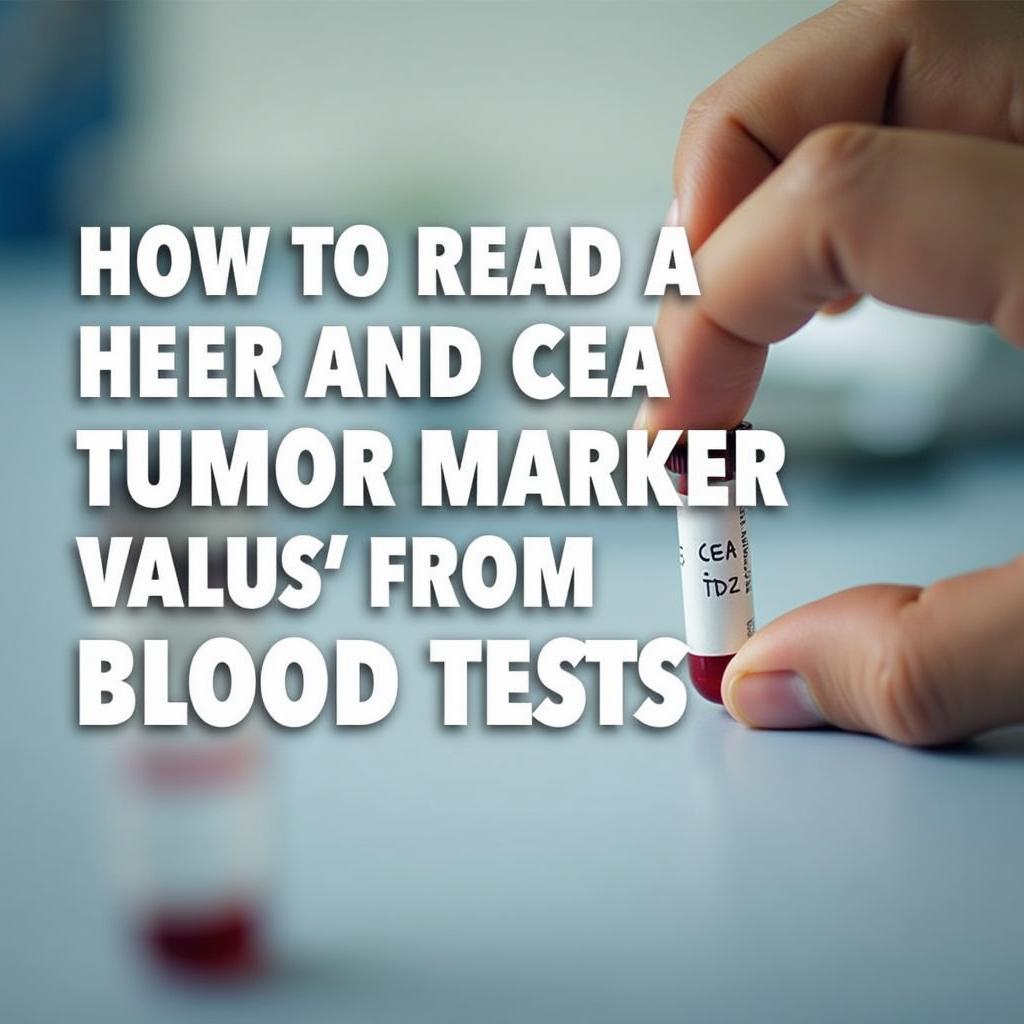 สอนวิธีอ่านค่า Tumer Marker CEA จากการตรวจเลือด - ศูนย์ความรู้มะเร็งไทย